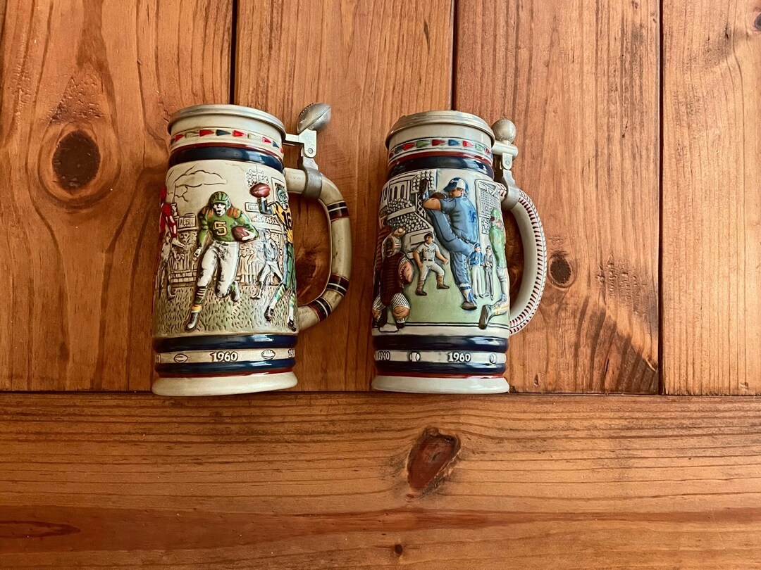 Vintage Avon Collectible Beer Steins Set, Handcrafted in Brazil for ...