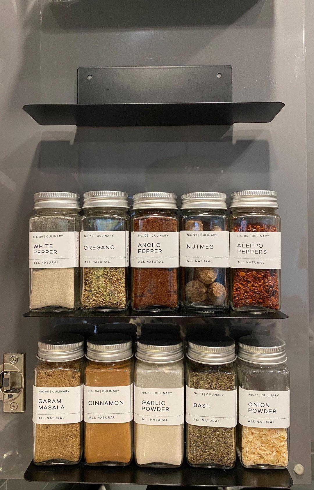 DIY Design Your Spice System Using Your Existing Jars and Our Sleek ...
