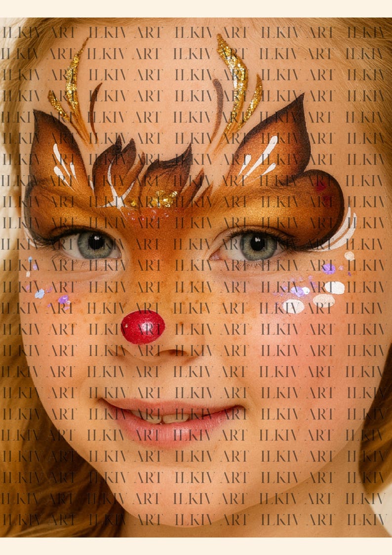 Christmas Face Paint Designs | 18 Painting Ideas Contract as a Gift ...