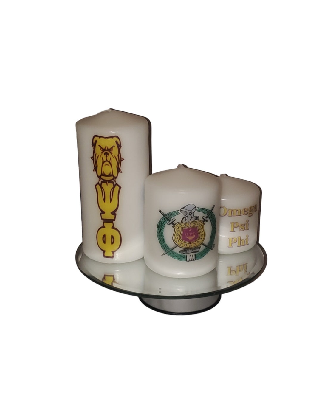 Omega Psi Phi | Ques | 1911 | Q Dawg | Fraternity | Candle Set - Etsy