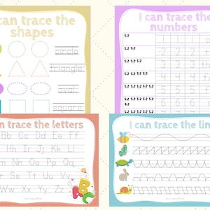 Custom Tracing Sheet Whole Set, Handwriting Practice Personalized ...
