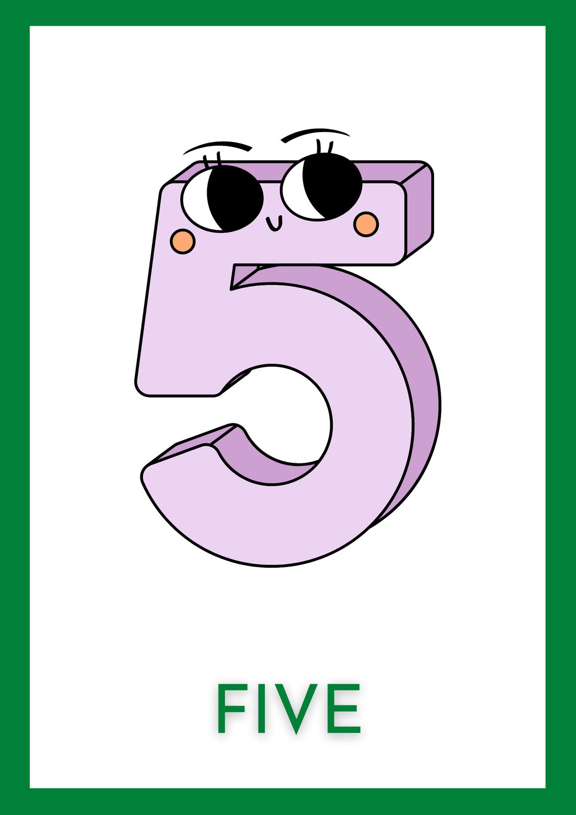 Kids Party Printable Table Numbers. 1-5. - Etsy