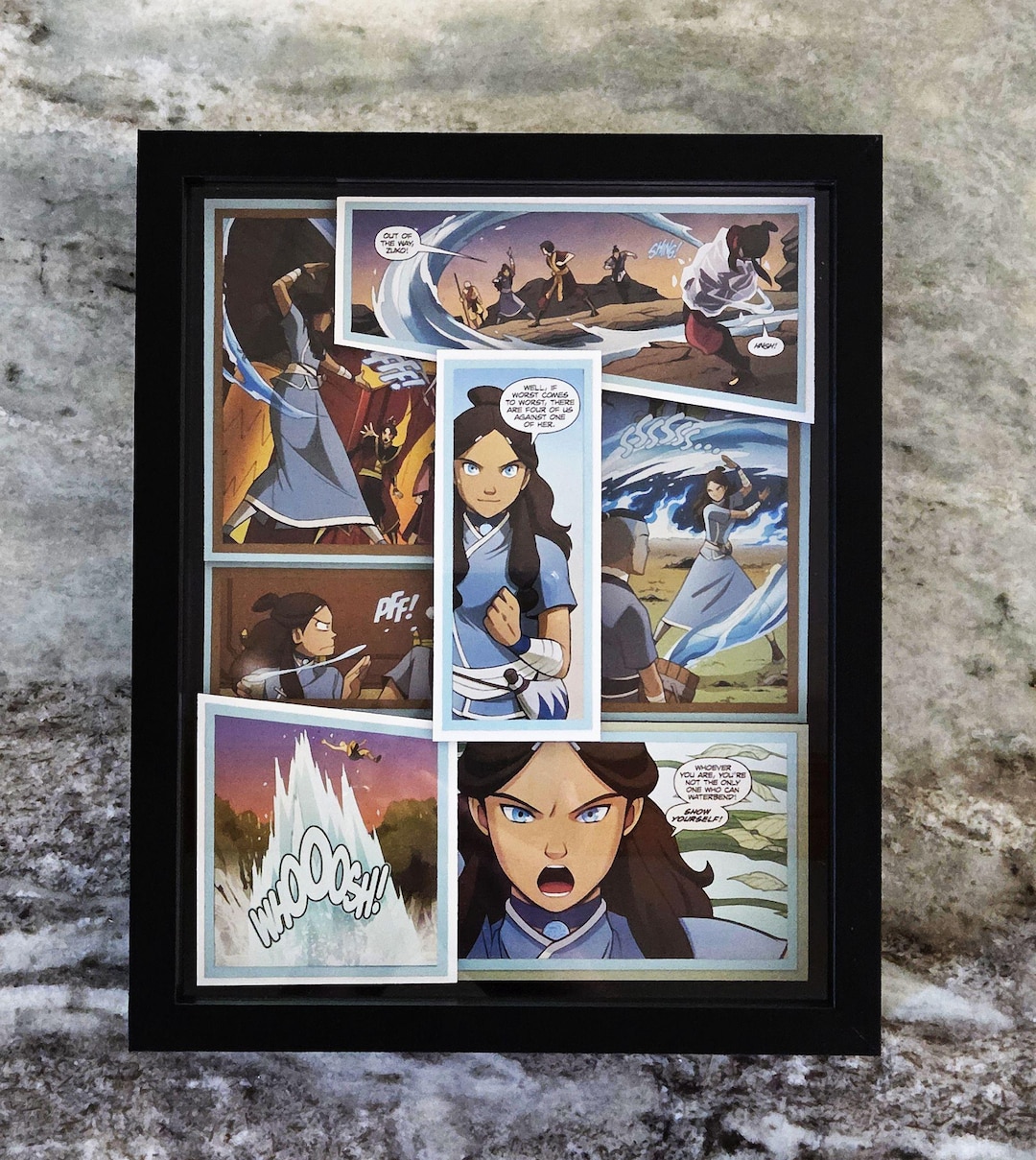 Katara Original Comic Book Shadow Box: Avatar the Last Airbender ATLA ...