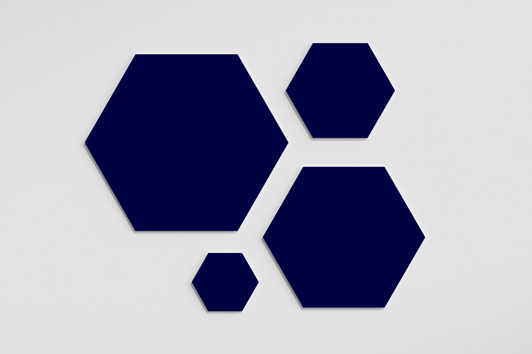 Navy Blue Hexagon Acrylic Blanks | Hex Navy Blue Acrylic Blanks for DIY ...