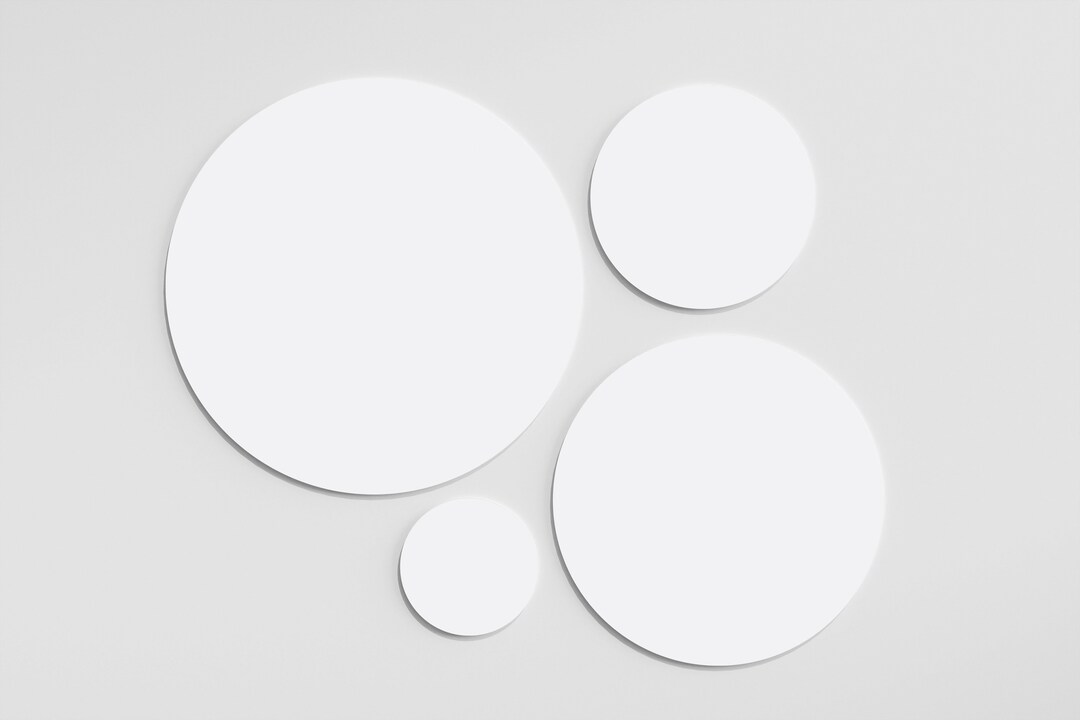 White Round Acrylic Blanks | Circle White Acrylic Blanks for DIY ...