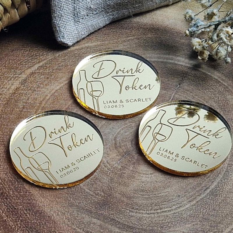 Drink Tokens - Etsy UK