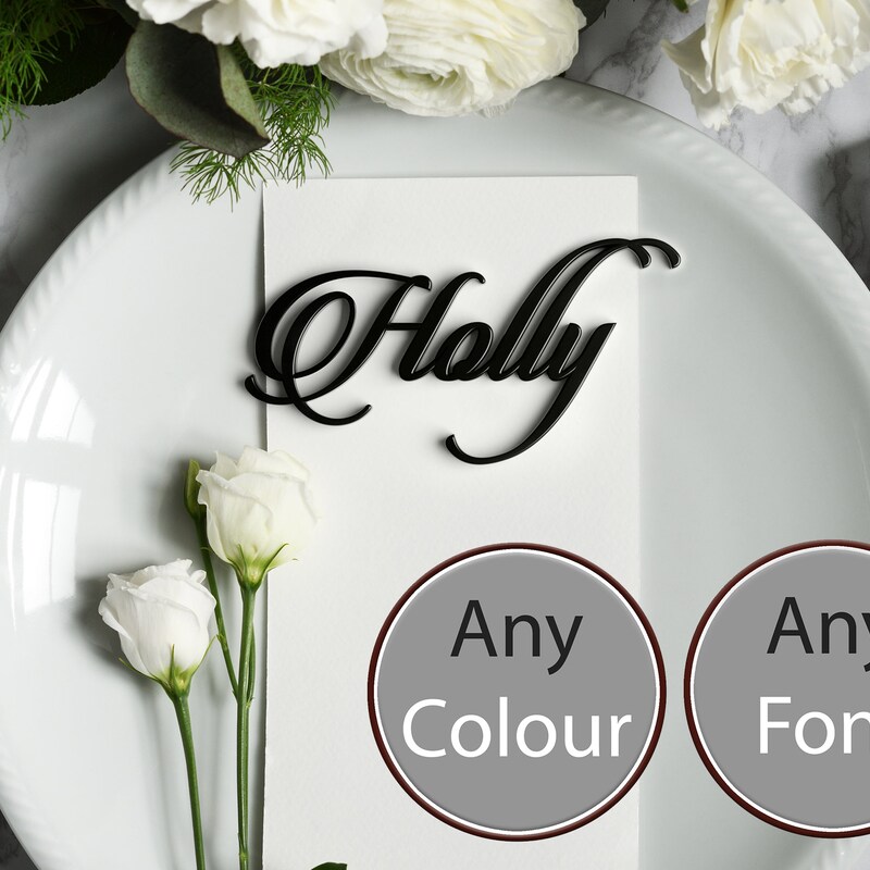 Acrylic Place Card - Etsy