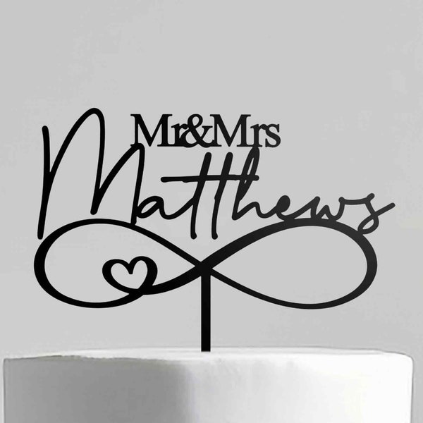 Infinity Cake Topper - Etsy