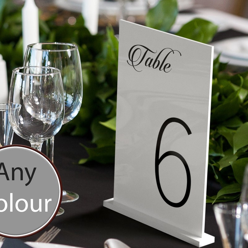 Acrylic Table Number - Etsy