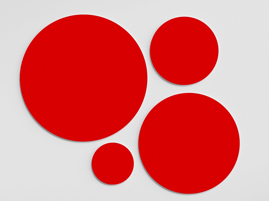 Round Red Acrylic Blanks | Circle Red Acrylic Blanks for DIY Wedding ...