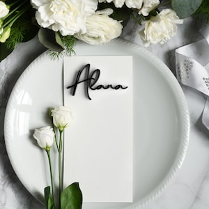 Acrylic Name Place Cards - Laser Cut From 3mm Acrylic. Over 200 Colours ...