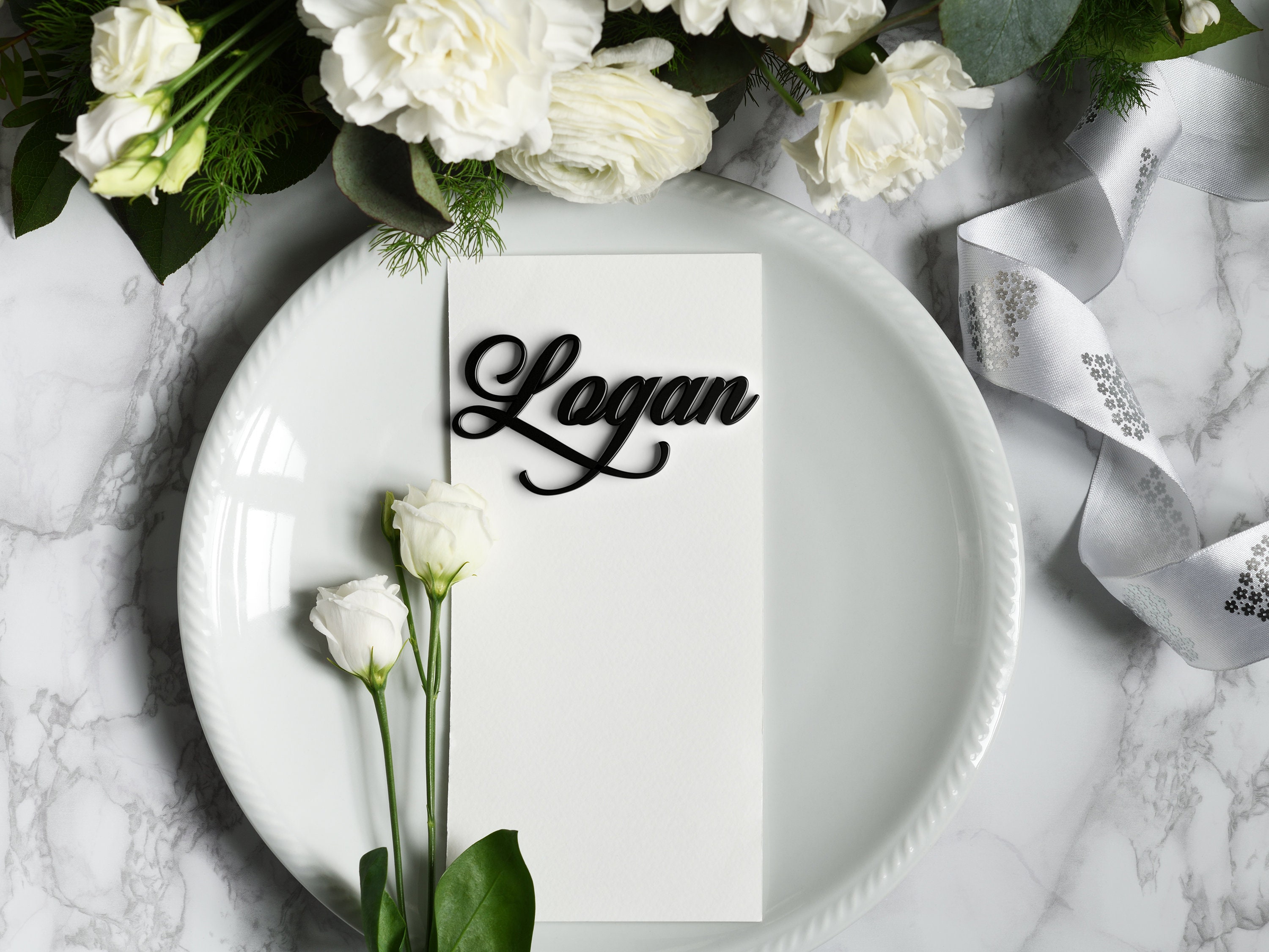 Acrylic Name Place Cards Laser Cut From 3mm Acrylic. Over - Etsy UK