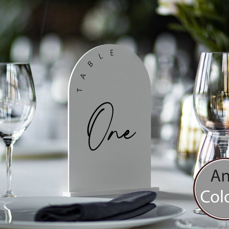 Elegant Table Number - Etsy
