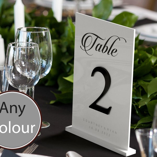 Acrylic Table Number - Etsy