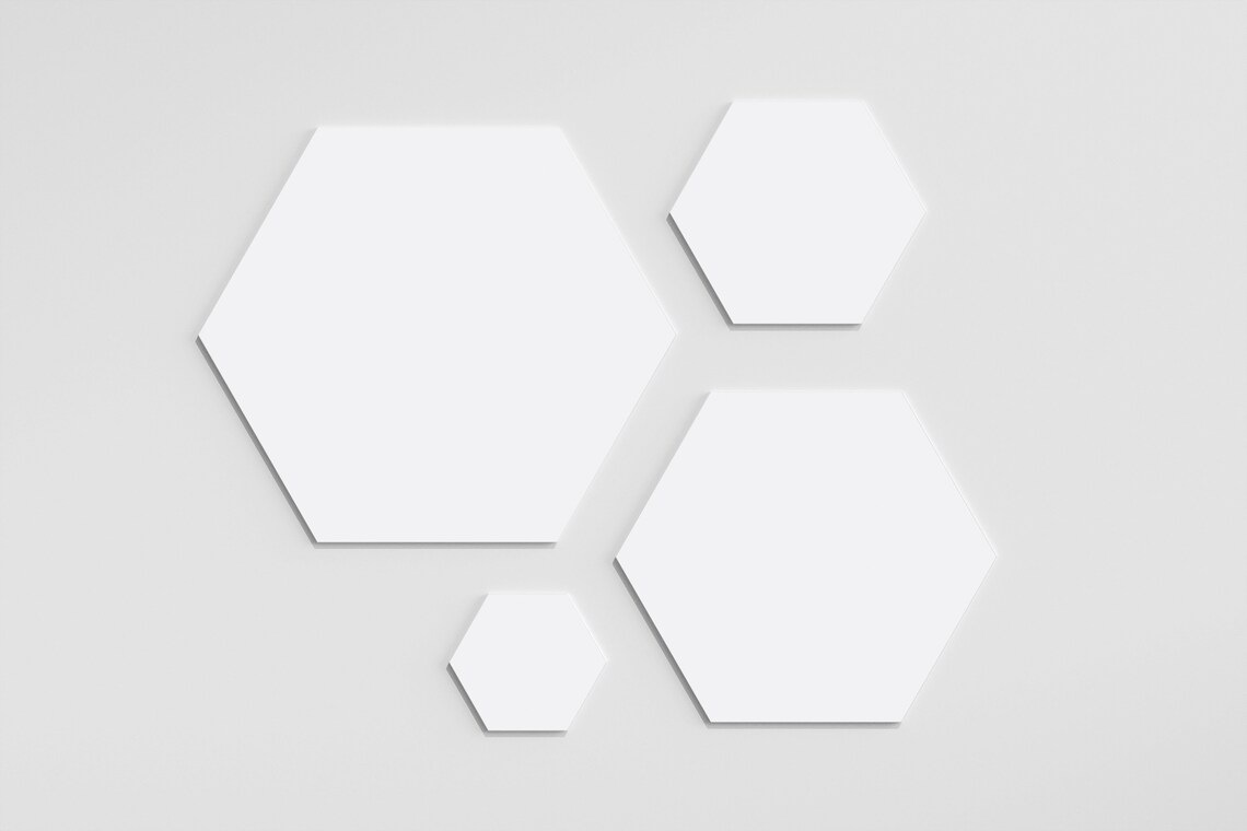 White Hexagon Acrylic Blanks Hex White Acrylic Blanks for - Etsy