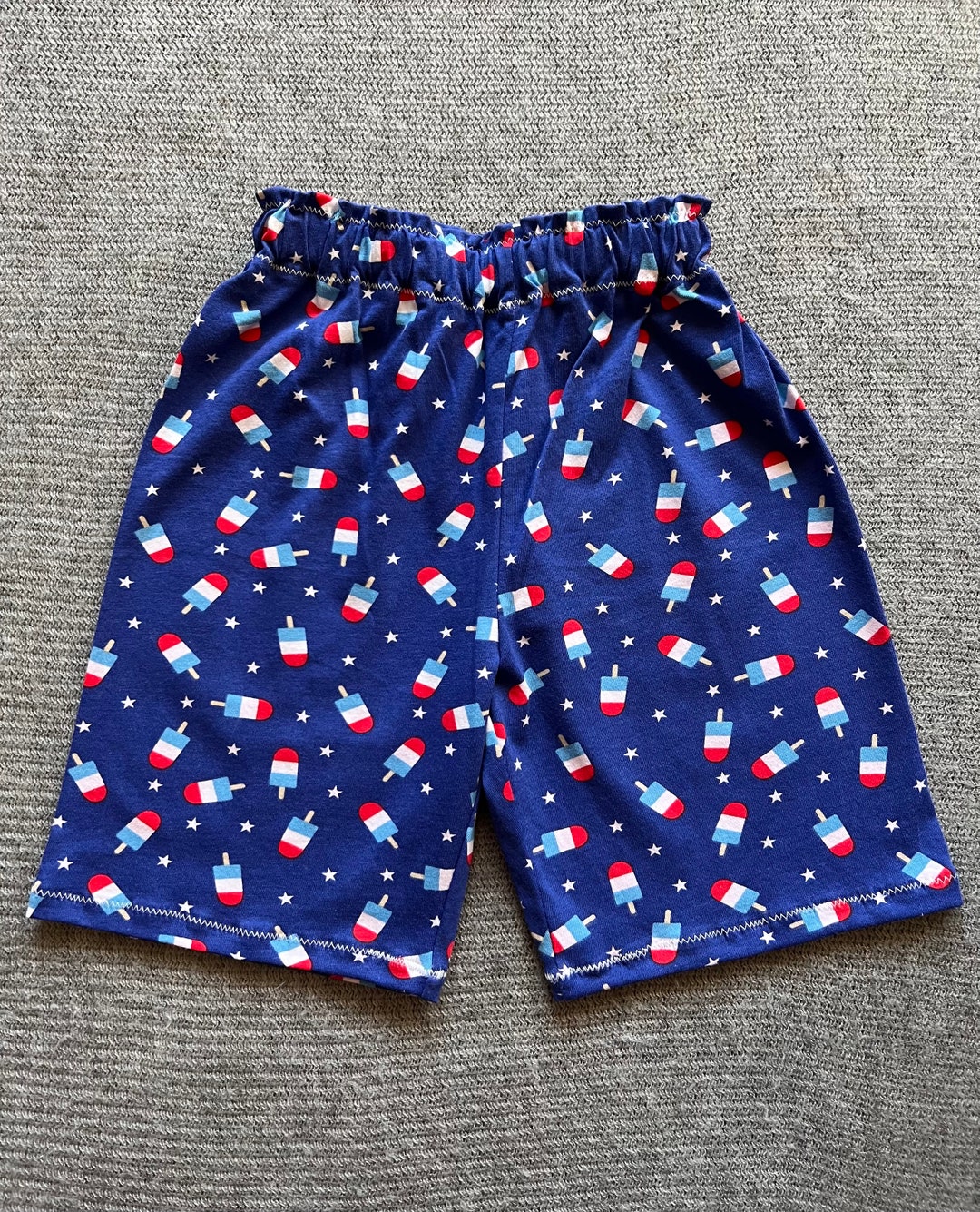 4T Red, White & Blue Popsicle Shorts - Etsy