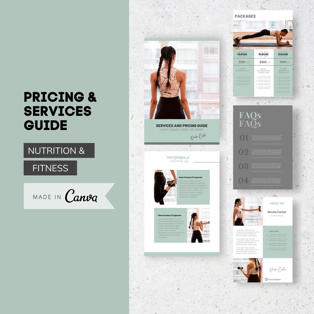 Client Proposal Nutrition & Fitness | Services and Pricing Guide ...
