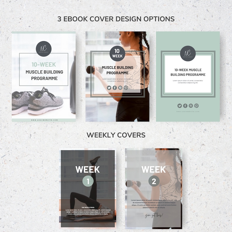 Fitness Program Template Fitness Ebook Template Canva | Etsy