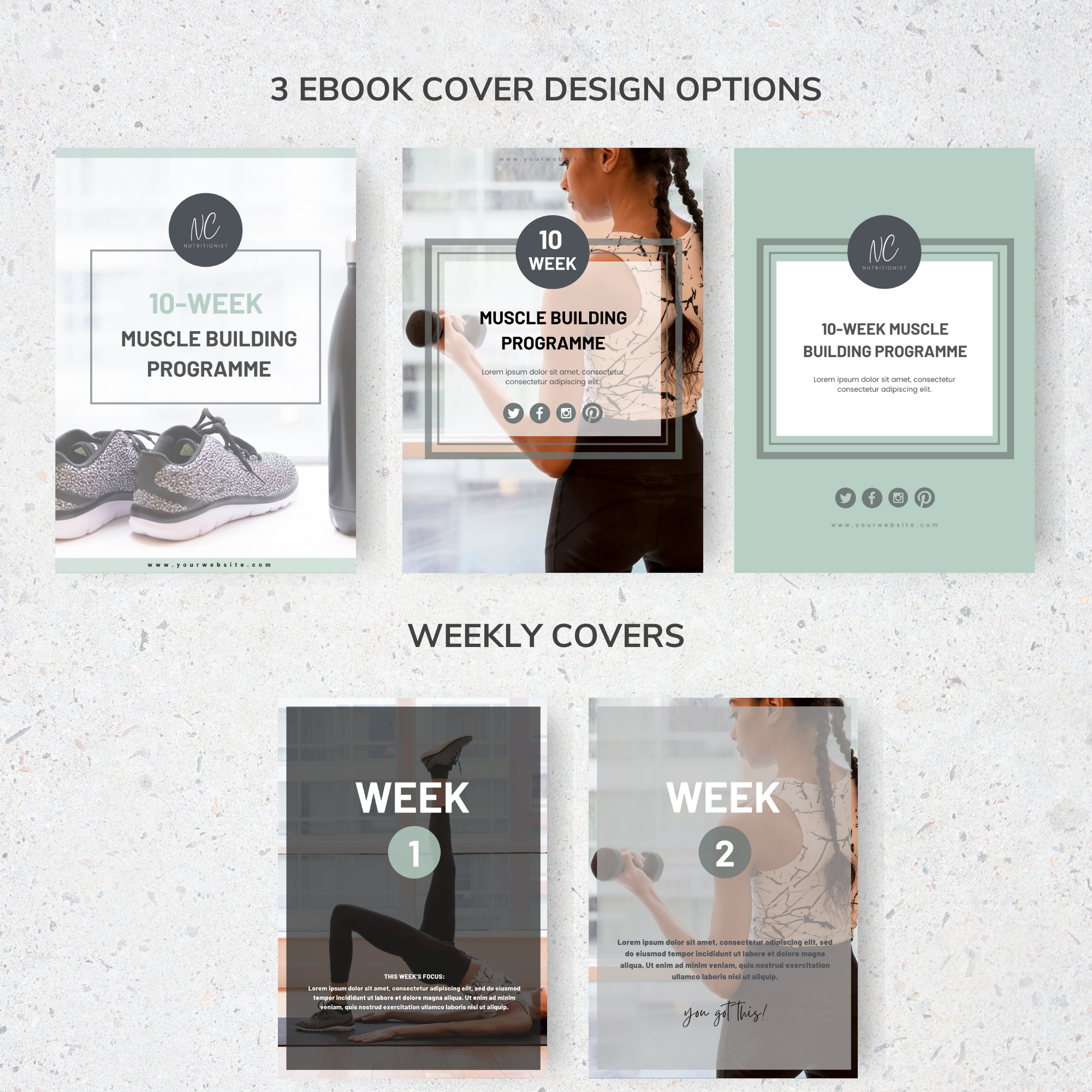 Fitness Program Template | Fitness Ebook Template | Canva Ebook ...
