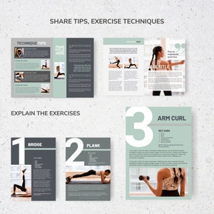 Fitness Program Template | Fitness Ebook Template | Canva Ebook ...