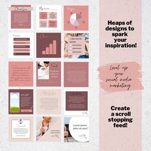 Pink Canva Template Pack | Feminine Canva Template Bundle | Virtual ...