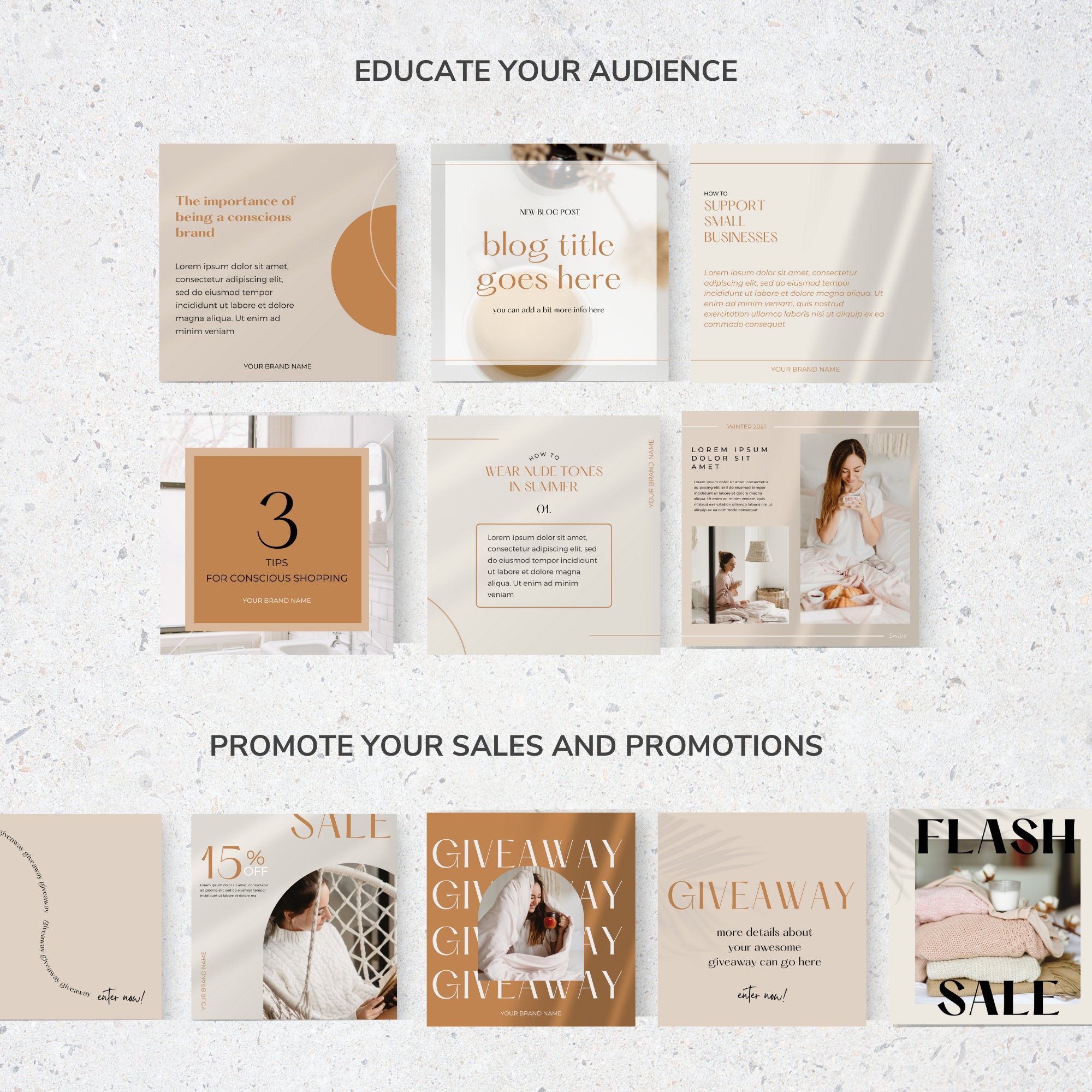 Ecommerce Instagram Template Retail Instagram Template Minimalist ...
