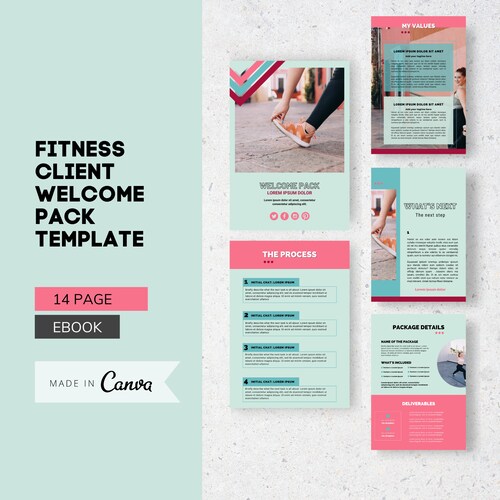 Fitness & Nutrition Client Welcome Pack Template Client - Etsy