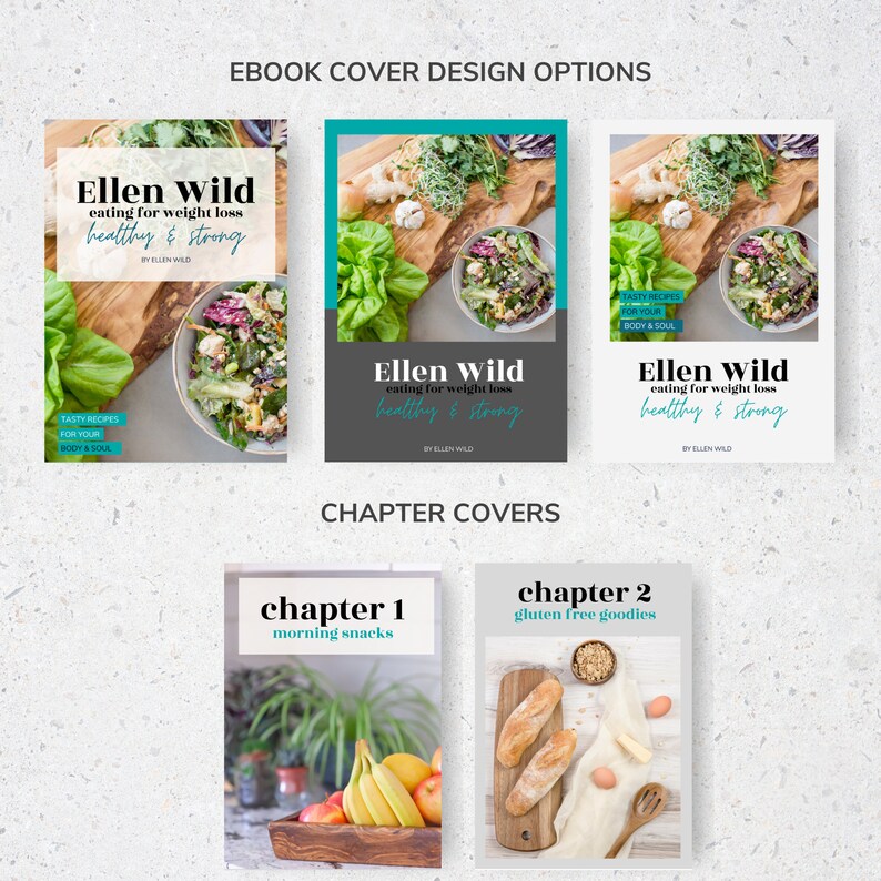 Cookbook Template | Healthy Eating Design | Meal Planner Template ...