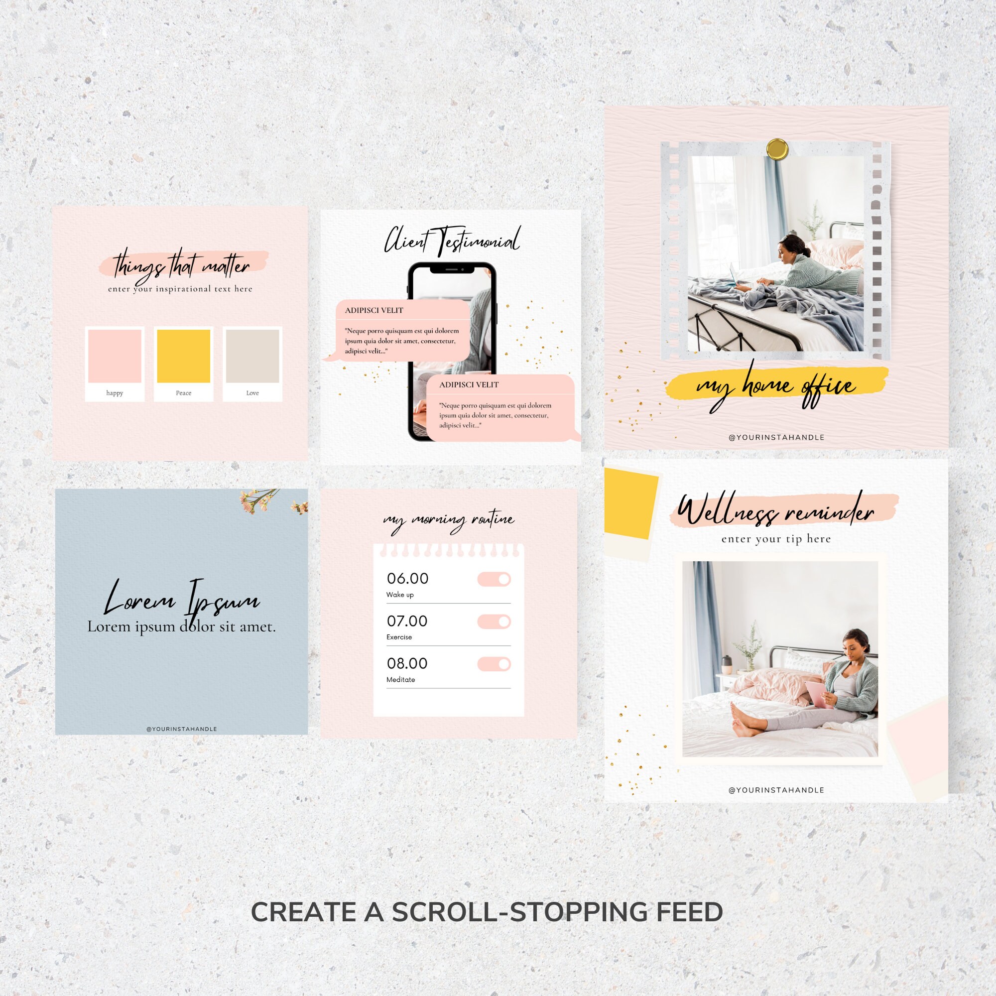 Pastel Instagram Template Instagram Business Pack - Etsy