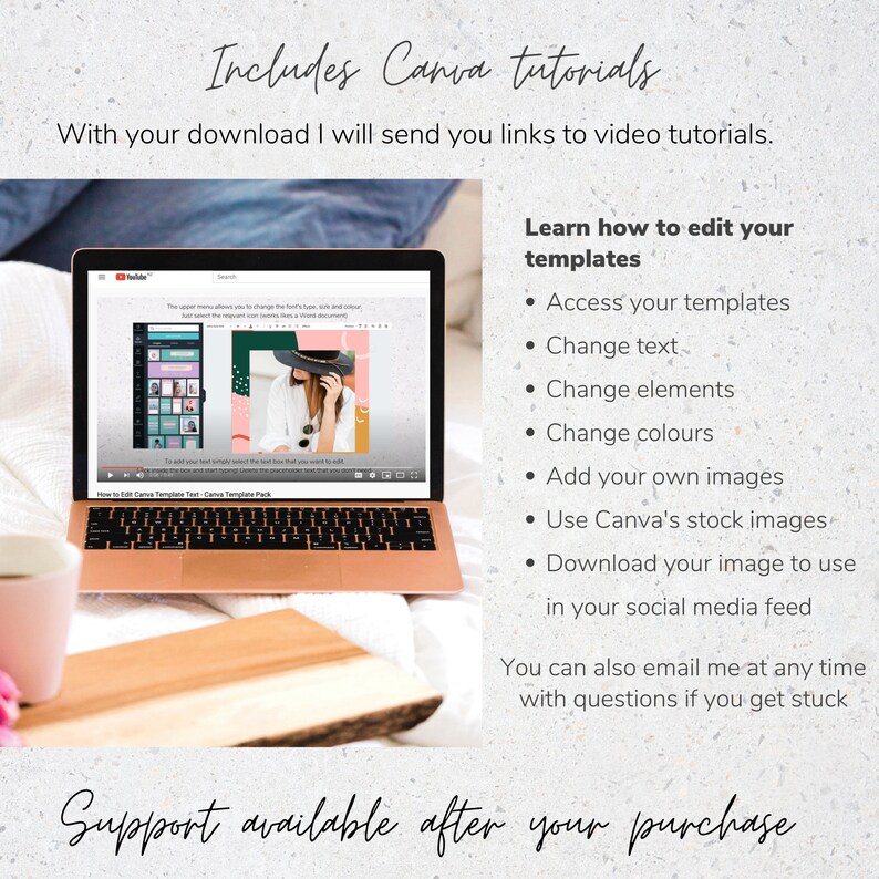 Colorful Canva Instagram Template Bundle Instagram Marketing | Etsy