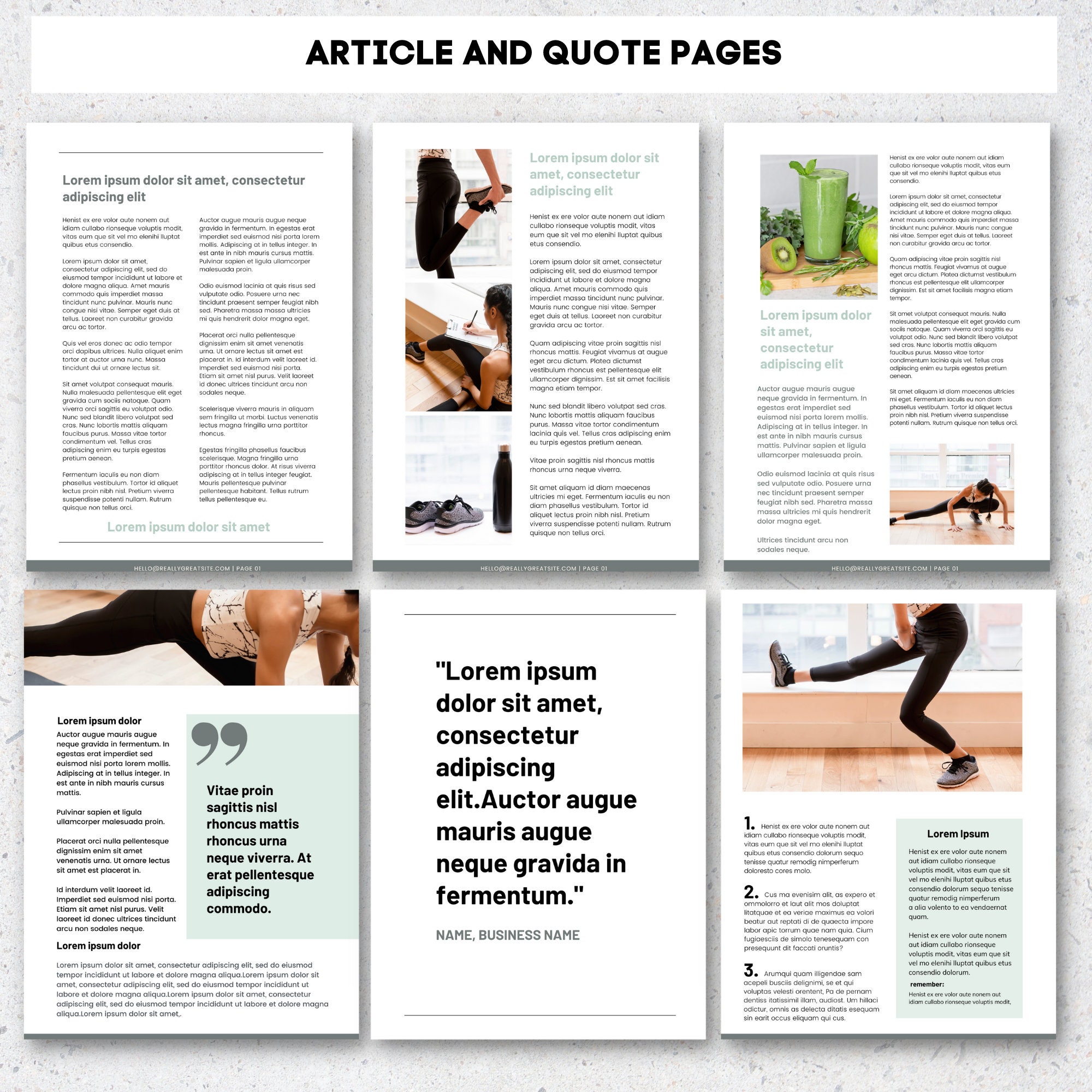 Fitness Workbook Template | Nutrition Workbook Template | 25 Pages ...