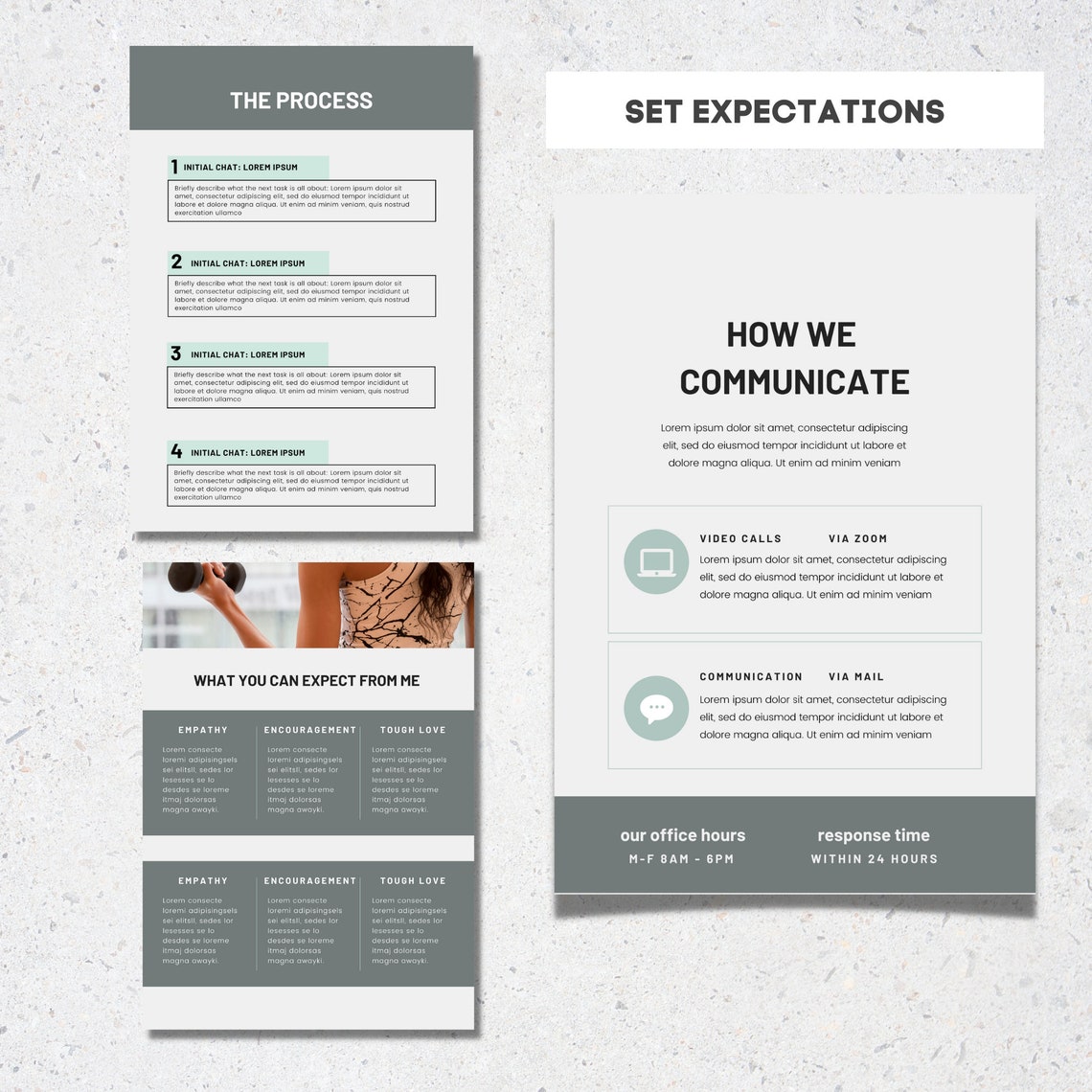 Fitness & Nutrition Client Welcome Pack Template | Client Onboarding ...