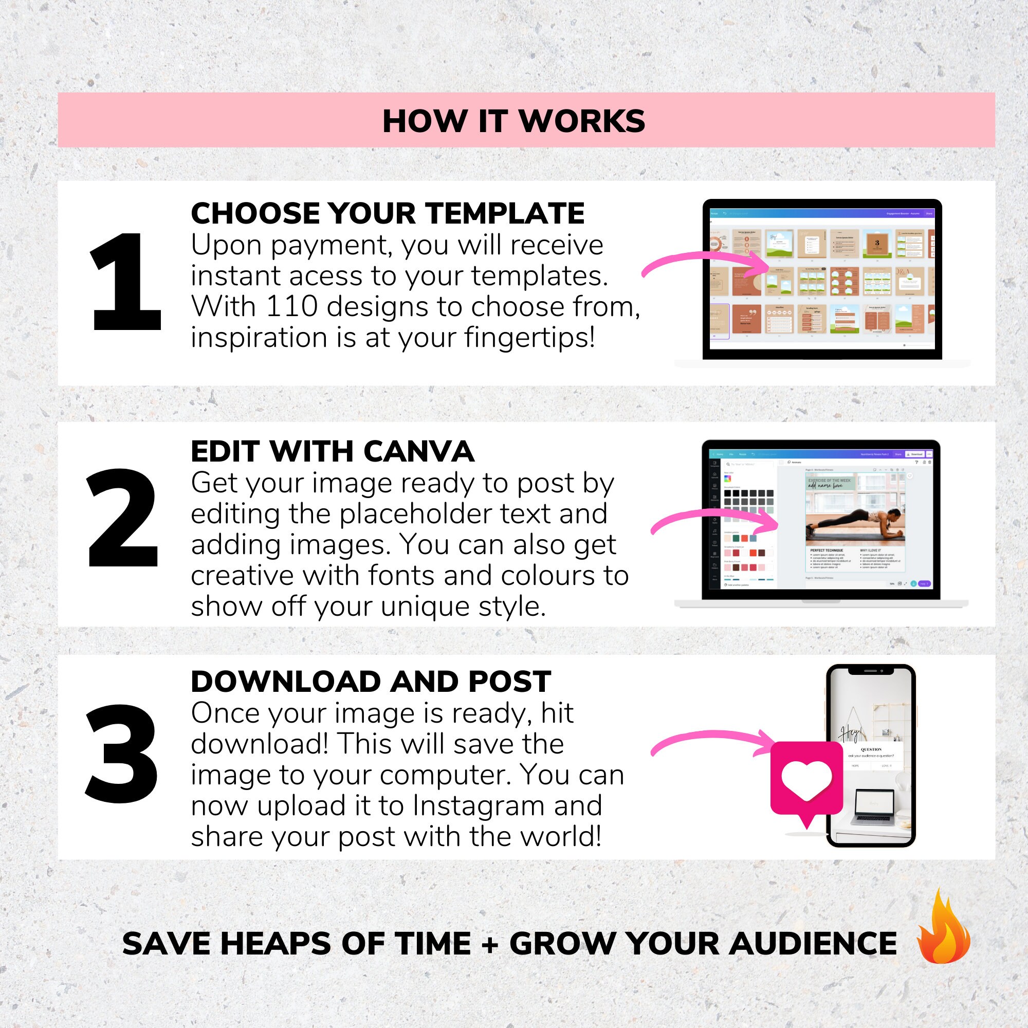Instagram Engagement Pack Instagram Templates Course - Etsy España