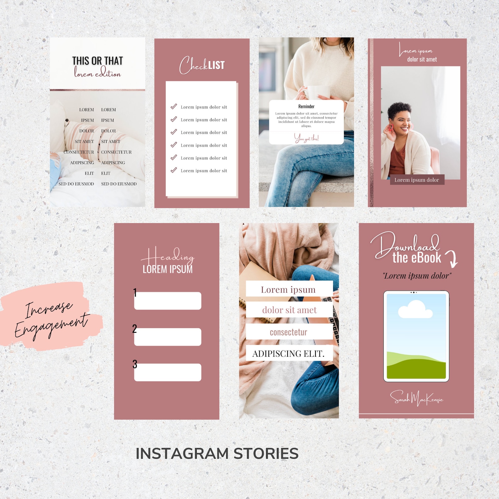 Pink Canva Template Pack Feminine Canva Template Bundle Virtual ...
