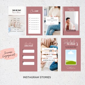 Pink Canva Template Pack | Feminine Canva Template Bundle | Virtual ...