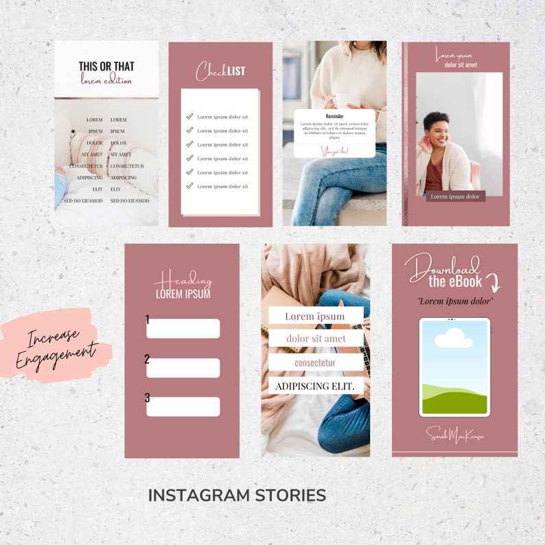 Pink Canva Template Pack Feminine Canva Template Bundle Virtual ...
