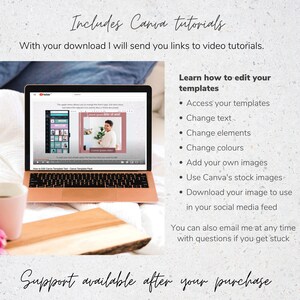 Pink Canva Template Pack | Feminine Canva Template Bundle | Virtual ...