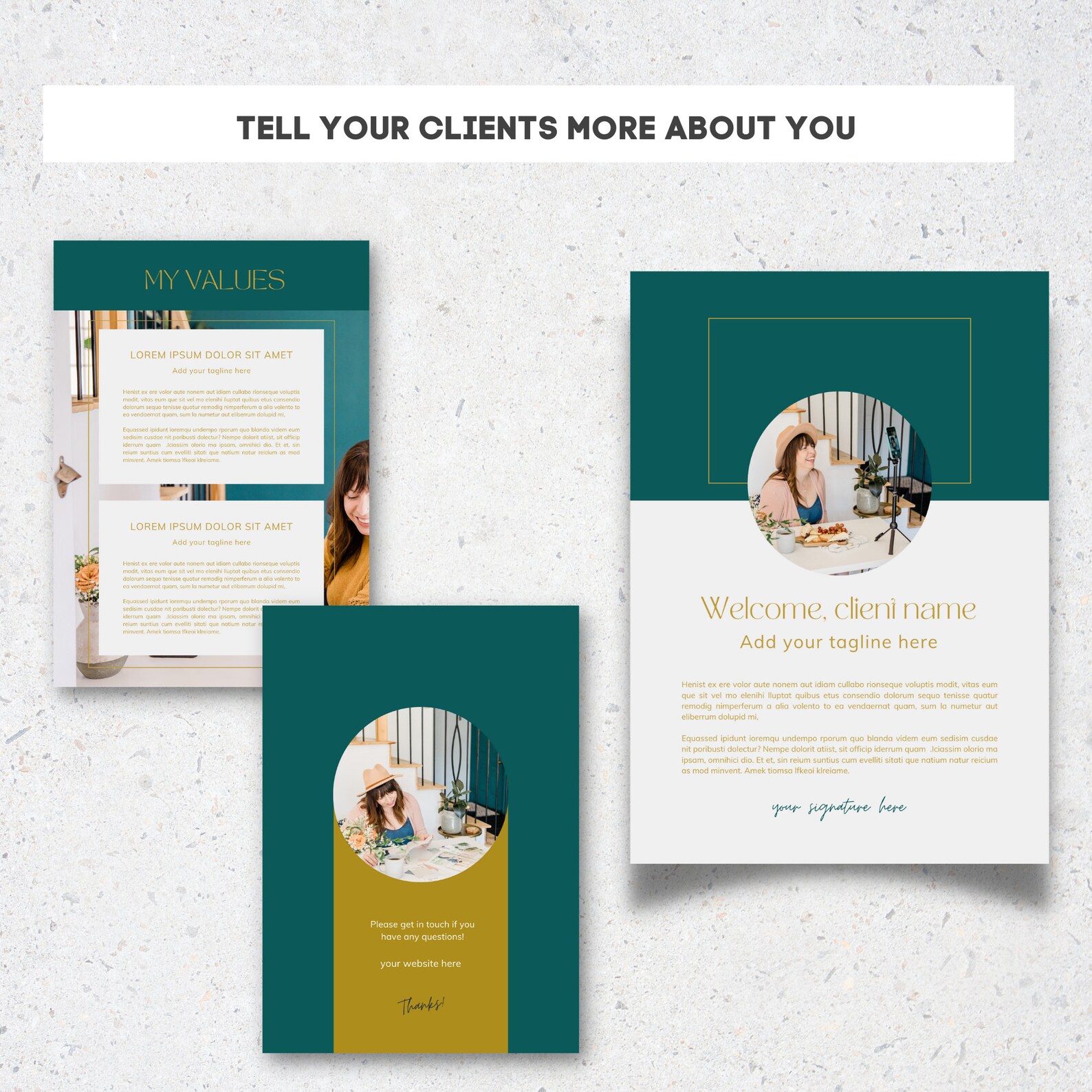 Client Welcome Pack Template | Client Onboarding Template | Canva Ebook ...