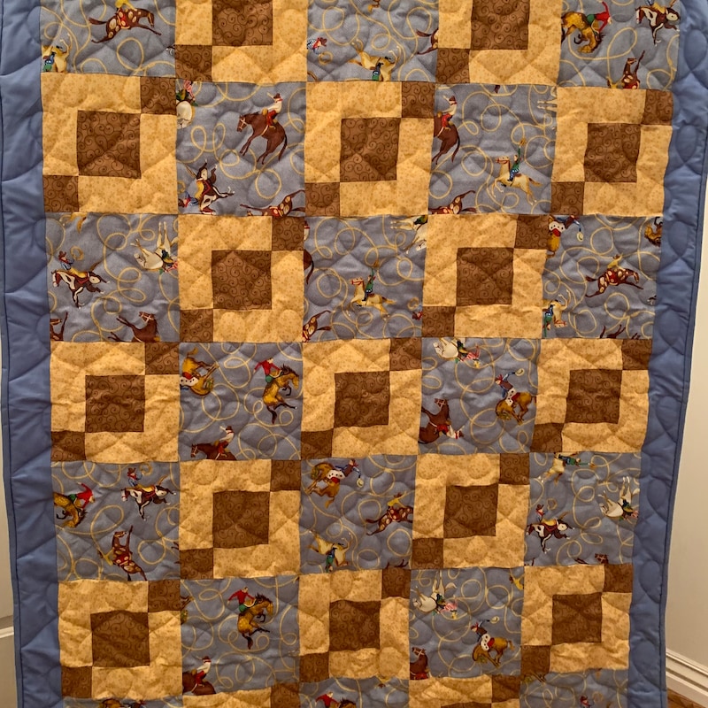 Cowboy Baby Quilt - Etsy
