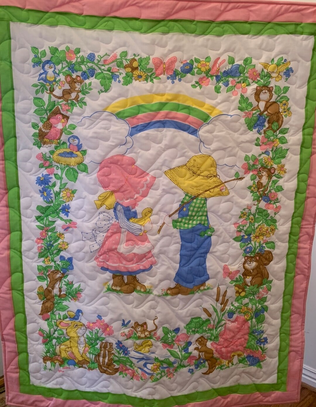 Sun Bonnet Sue and Overall Bill Quilt - Etsy