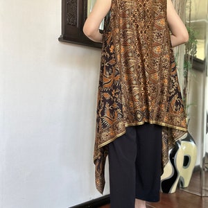 Black Batik Outer, Bali Ethnic Batik Cardigan, Womens Modern Batik ...