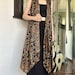 Black Batik Outer, Bali Ethnic Batik Cardigan, Womens Modern Batik ...