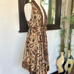 Brown Batik Outer, Modern Batik Vest for Women, Batik Vest, Beach Cover ...