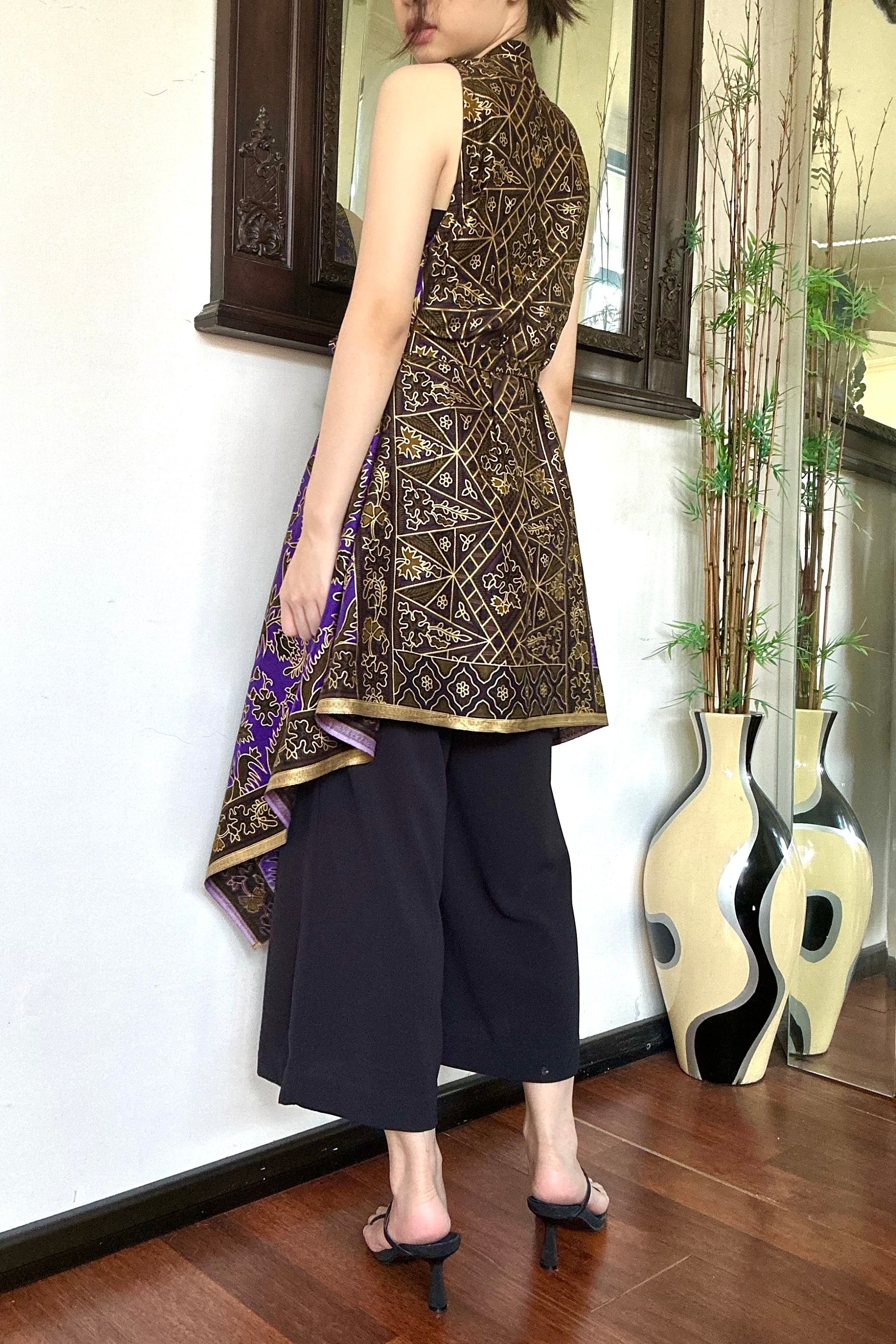 Purple Batik Outer Bali Ethnic Batik Cardigan Womens Modern - Etsy