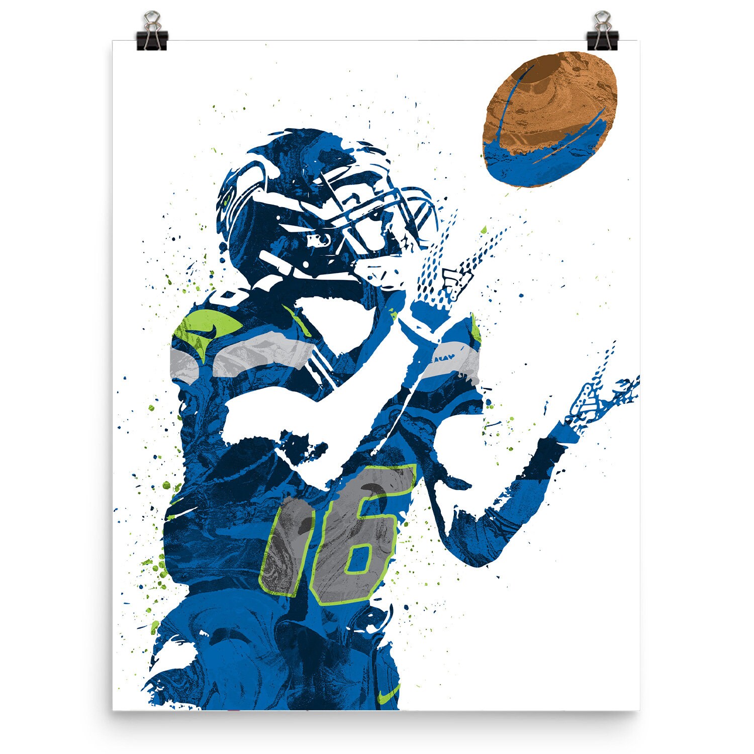 Tyler Lockett Seattle Seahawks Football Poster sold by Vikash Singh ...