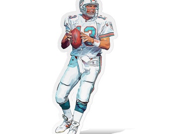 Miami Football Emblem Round Retro MIA Decal Sticker - Etsy