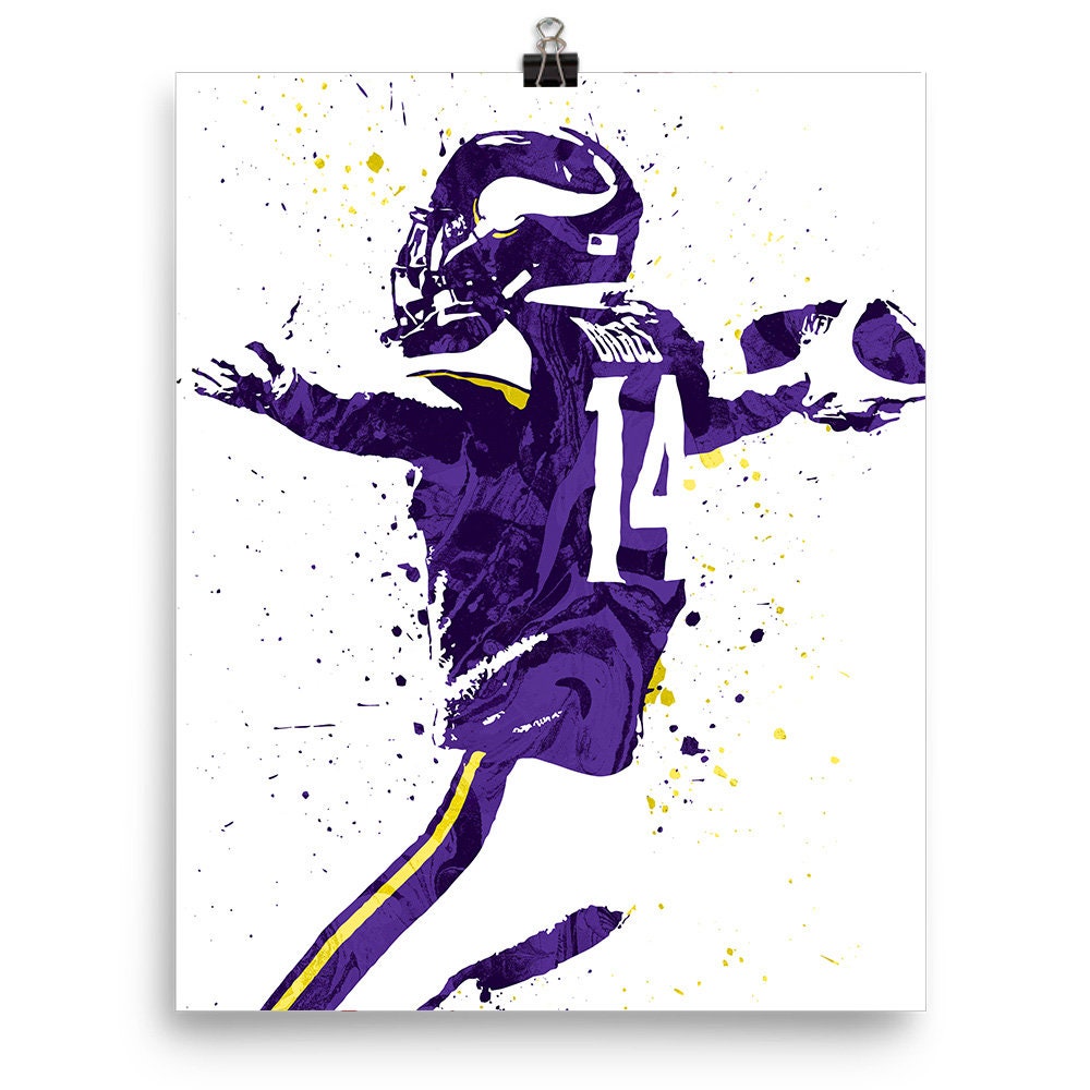 Stefon Diggs Minnesota Vikings Football Poster Man Cave | Etsy