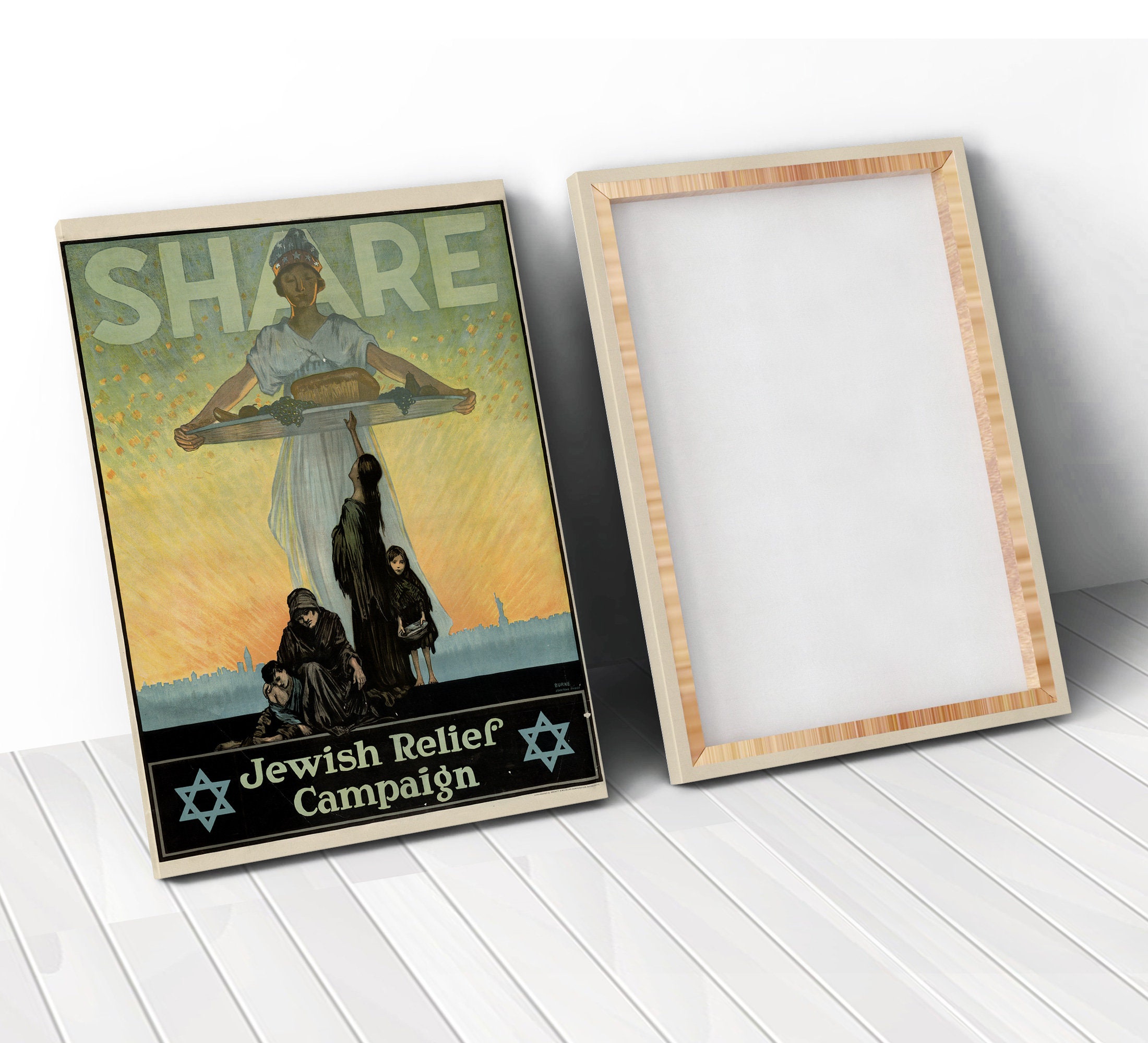 Share-jewish Relief Campaign Vintage Print-free US SHIPPING - Etsy