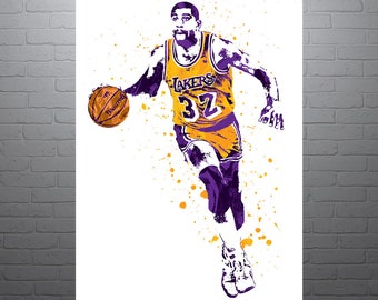 Magic Johnson Print - Etsy