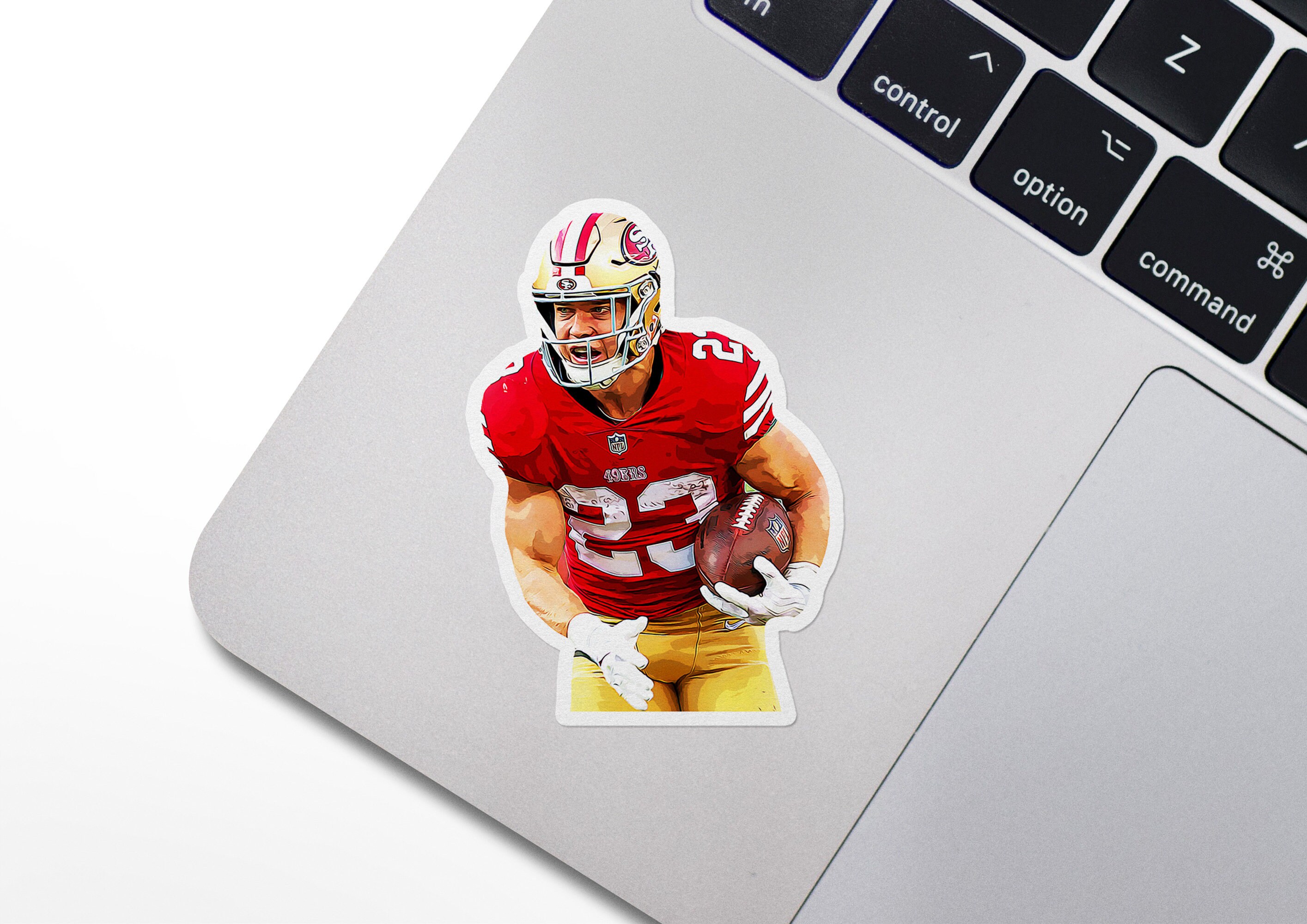 Christian McCaffrey San Francisco 49ers Football Glossy Sticker Vinyl ...